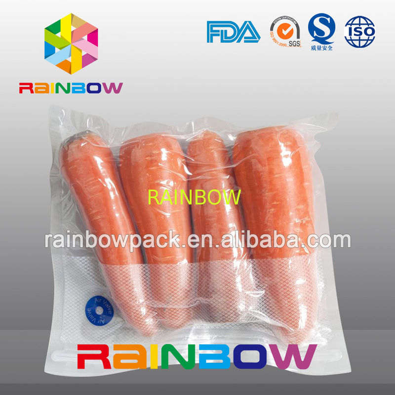 CPP Texture Food Vacuum Seal Bags for Vegetables Retain Freshness