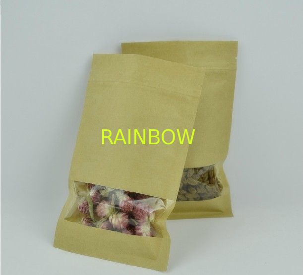 Custom Recyclable Paper Tea Bags Packaging with Transparent Window