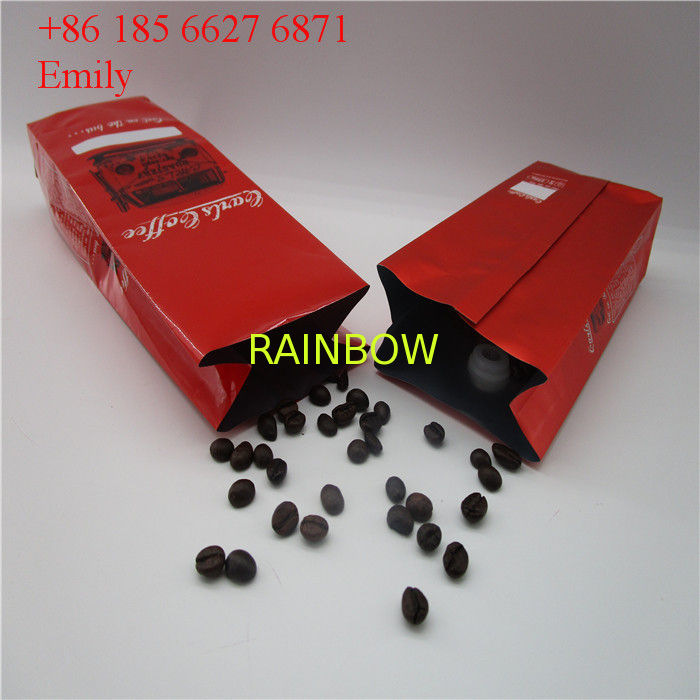 Zipper Foil Pouch Packaging 250g 500g With Degassing One - Way Valves