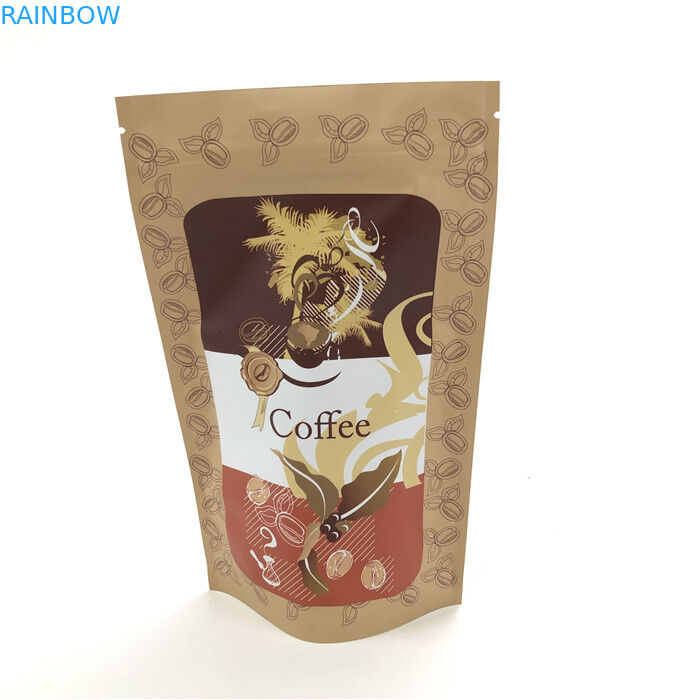 Recycled Foil Lined Kraft Paper Aluminum Foil Coffee Packaging Bag ...
