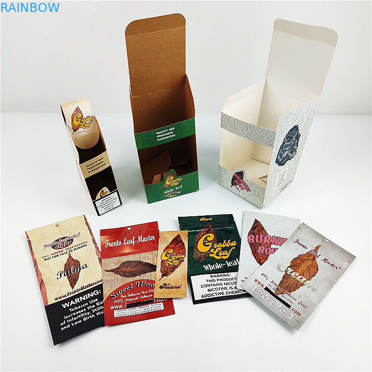 Custom Grabba Leaf Cigar Wrap Packaging Paper Box Cigarillo wraps papel ...