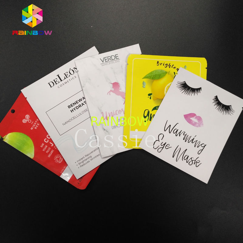 Facial Mask Pack Aluminum Foil Stand Up Pouch Cosmetic Cream Oil Mylar ...