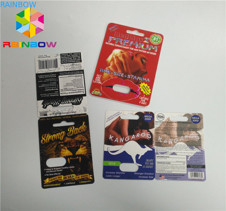 UV Printing Blister Card Packaging CBD Oil Bottle Paper Blister Cards ...
