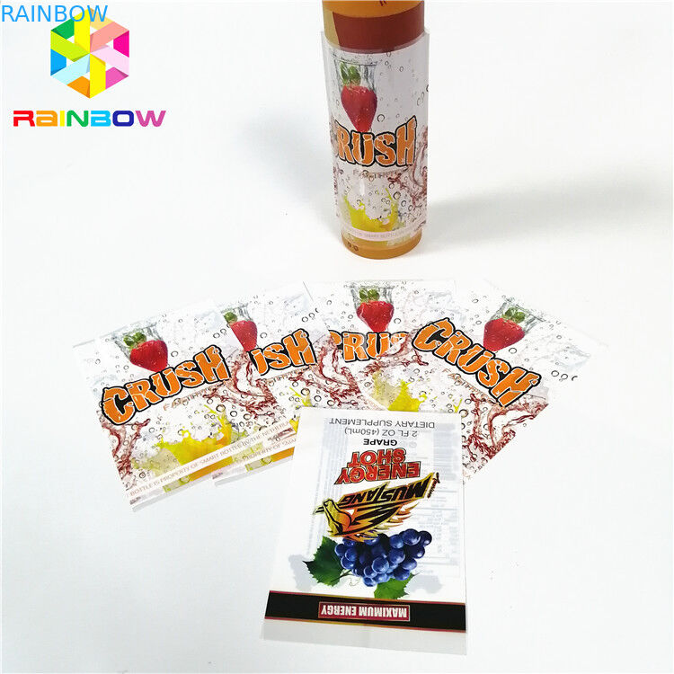Colorful Printed PVC PET Shrink Sleeve Labels Glass Bottle Cup Tube ...