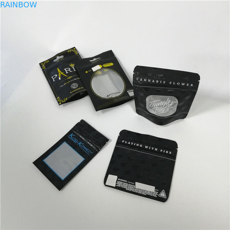 Resealable Plastic Bags Candy Gummy Bear Packaging Cbd Weed Hemp 7g 28g