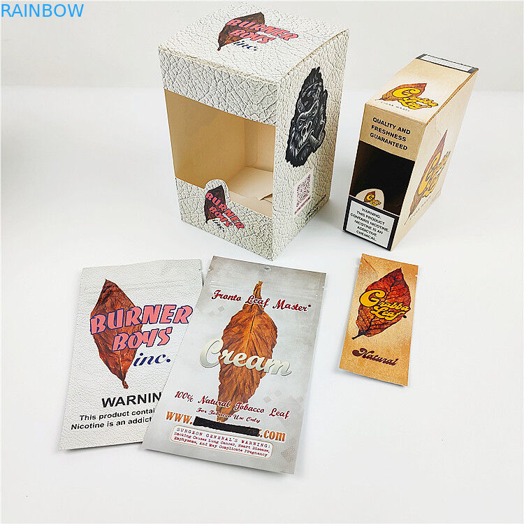 Customized Logo Printed Paper box Grabba Leaf Kraft Paper Boxes for ...