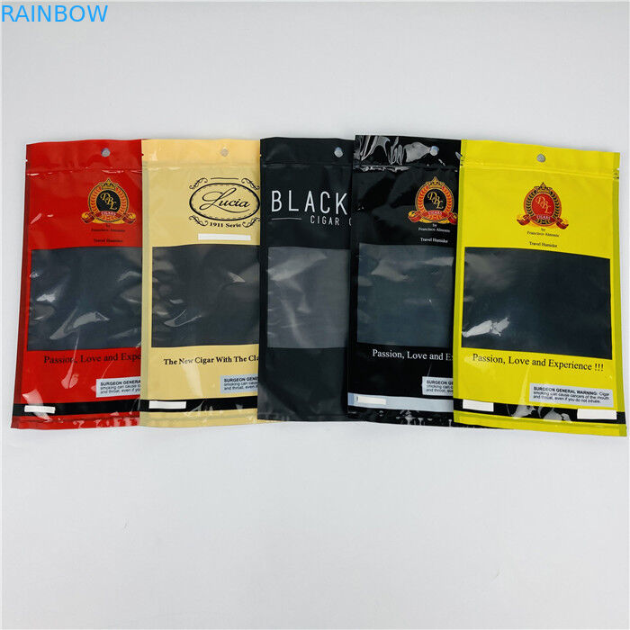 VMPET 1.2C Cmyk 200mic Plastic Tobacco Pouch Smell Proof Cigarillo Foil ISO