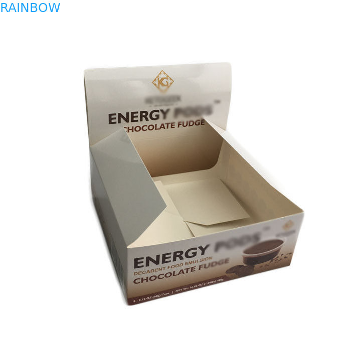 Snack ISO CMYK Display Paper Packaging Box 350G Ivory Board vmpet