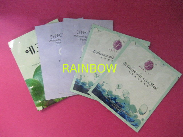 Customized Cosmetic Packaging Bag with Tear Notch, Zip Lock For Facial ...