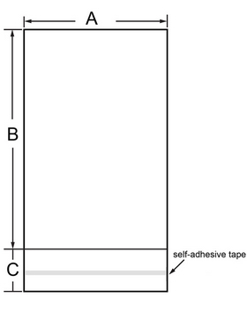 Red OPP Header Bag , Printed Cellophane Bags , Flat Plastic Bags