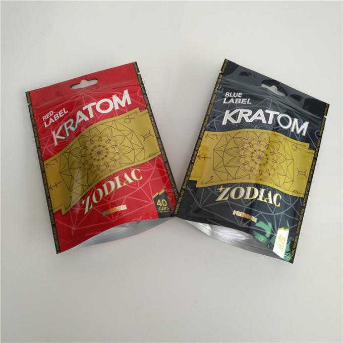 Food Grade k Plastic Pouches Packaging Stand Up Kratom Bags For Powder ...