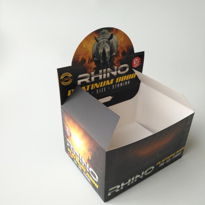 3D Effect Display Paper Packaging Box 4C Cardboard For 69 Rhino Blister ...