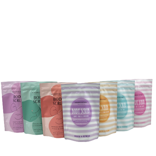 Zipper Mylar Stand Up Pouches Gravnre Printing For Body Scrub Bath Salt