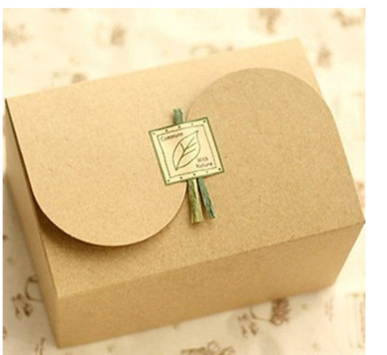Plain Brown Kraft Paper Box For Gift Packaging , Customized Printing