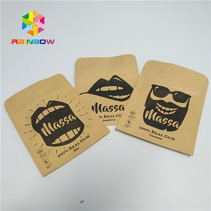 Pill Foil Pouch Packaging Customized Sample Kraft Paper Three Side ...