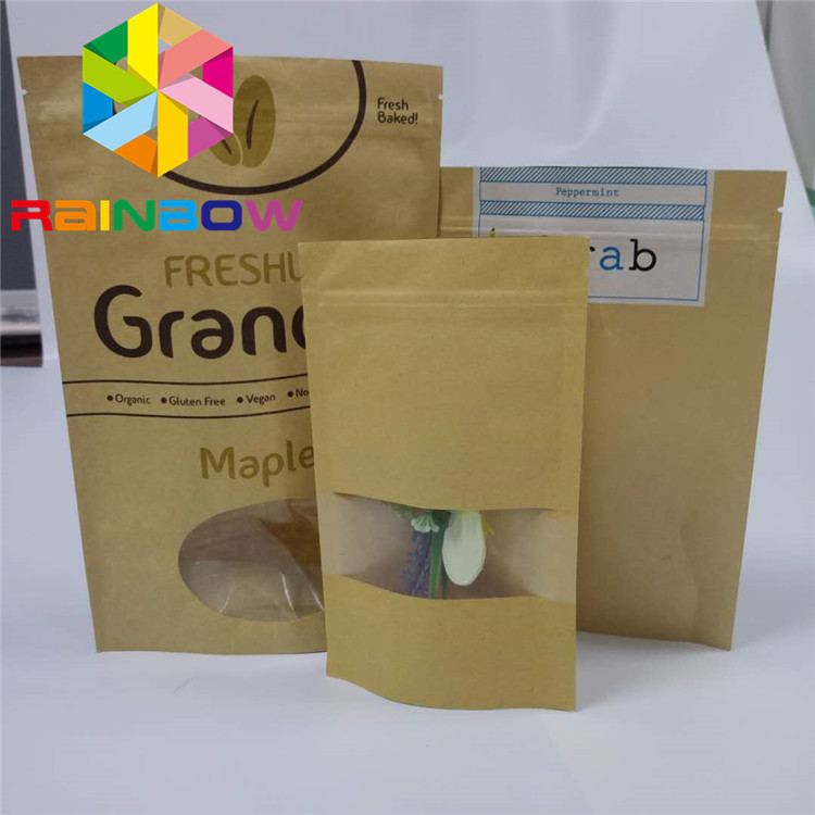 Moisture Proof Paper Box Packaging Heat Seal Kraft Paper Bag Eco - Friendly