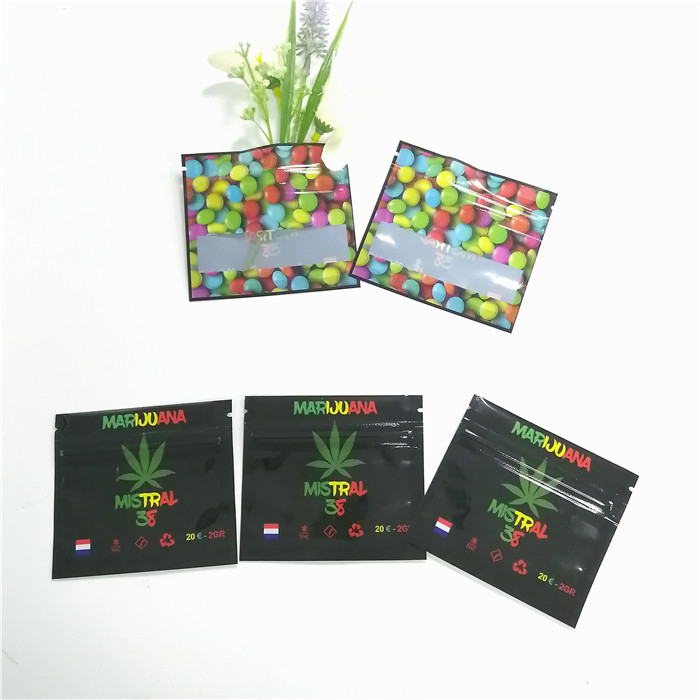 Food Grade Aluminum Foil Stand Up Pouch Resealable Candy Cbd Gummy ...