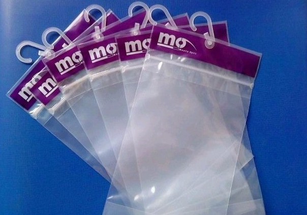 Waterproof Transparent PVC Pothook Plastic Pouches Packaging For Socks ...