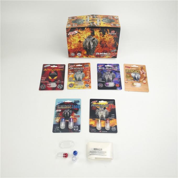 Glossy finishing Enhancement Rhino 7 9x12cm 3D packing card